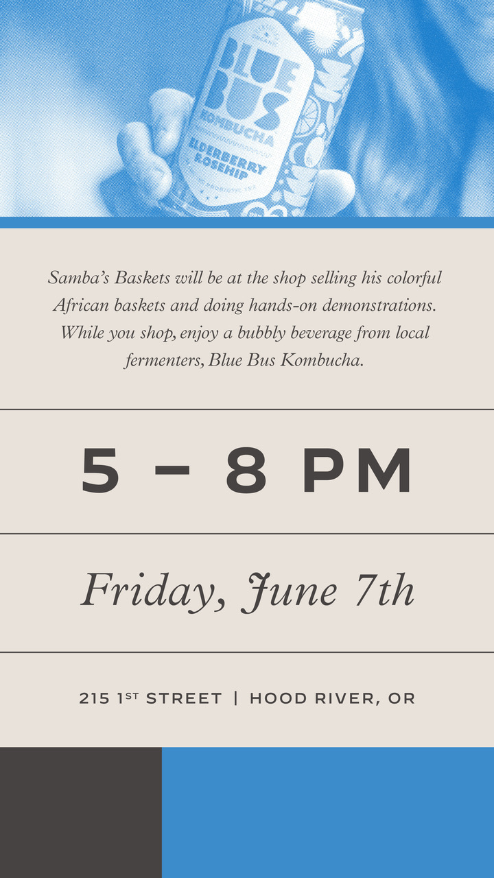 Samba's Baskets and Blue Bus Kombucha at Sustain Home - 06/07/2024 ...