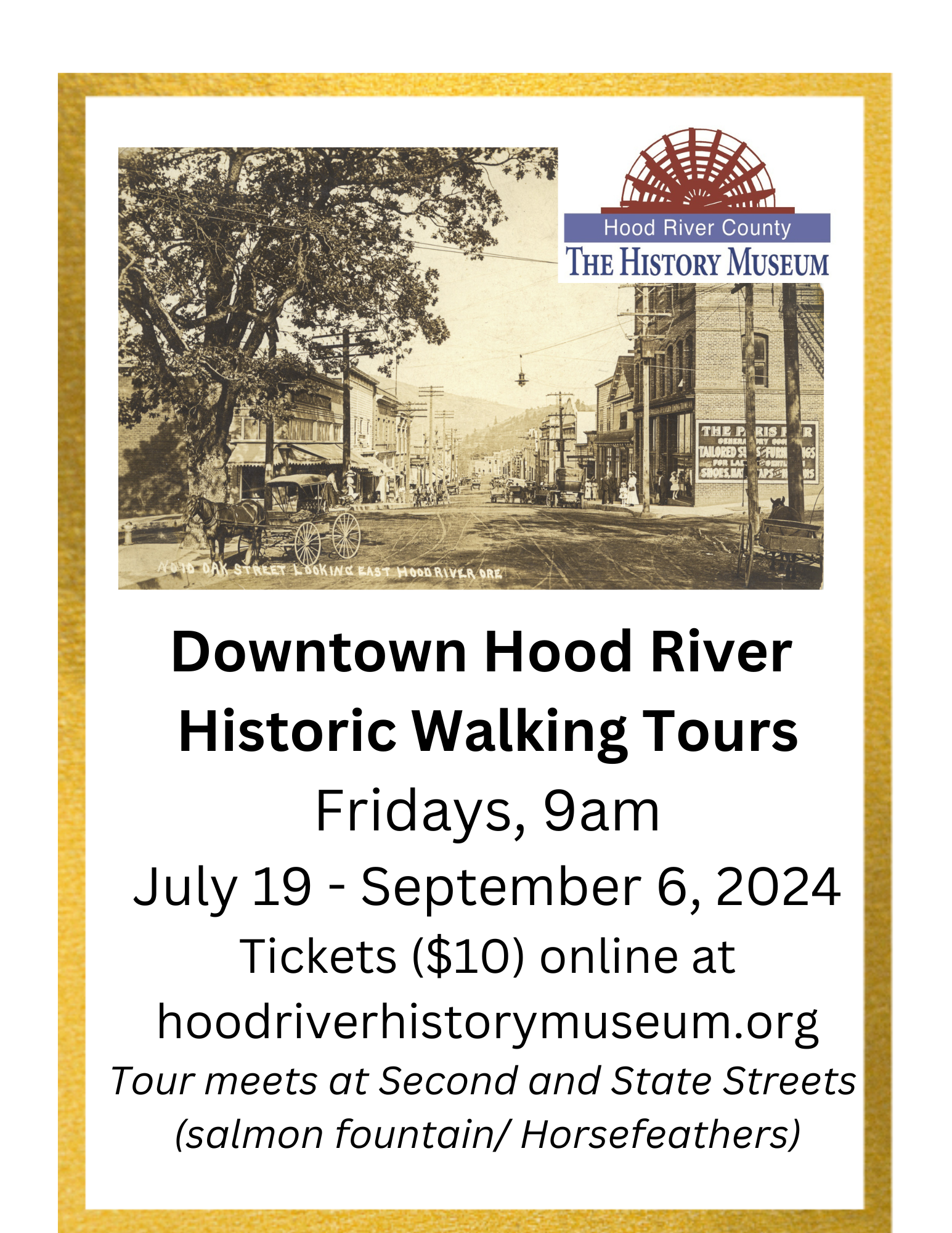 Downtown Hood River Historic Walking Tours - 09/06/2024 - Visit Hood River