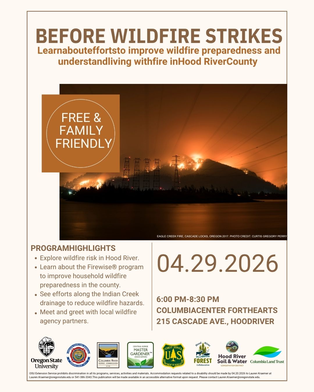 Before Wildfire Strikes- Understand Living with Fire in Hood River ...